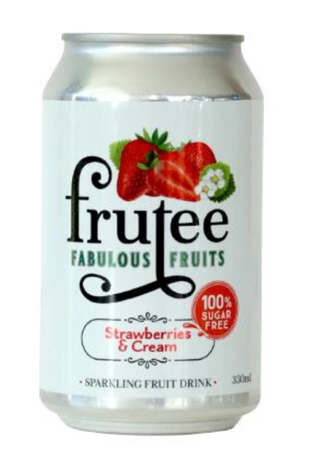 Frutee Sparkling Fruits Strawberries and Cream 330ml | Fruit World ...