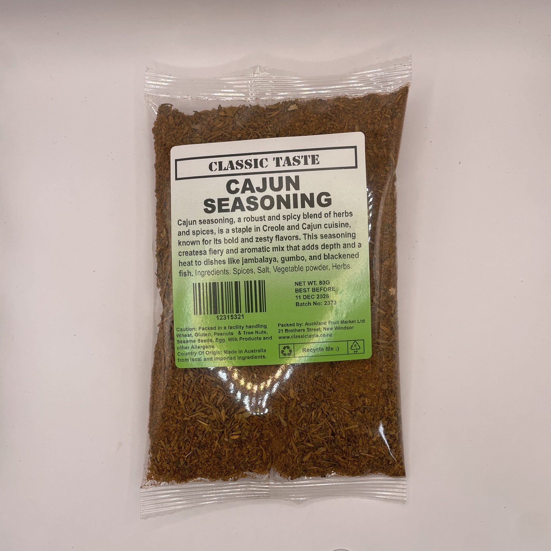Cajun Seasoning Classic Taste 80g – Fruit World | Fruit World Royal Oak